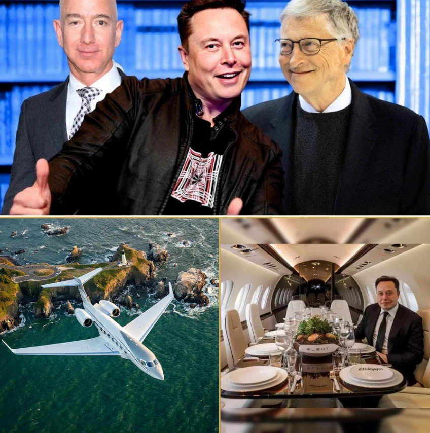 Unbelievable Luxury in the Sky: Elon Musk, Jeff Bezos, and Bill Gates ...