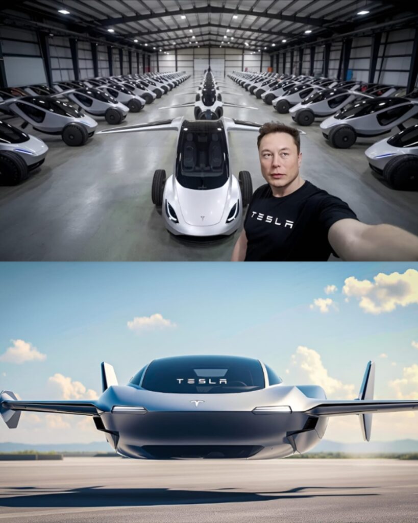 Elon Musk Stuns the World: Tesla’s Futuristic Flying Cars Are ...