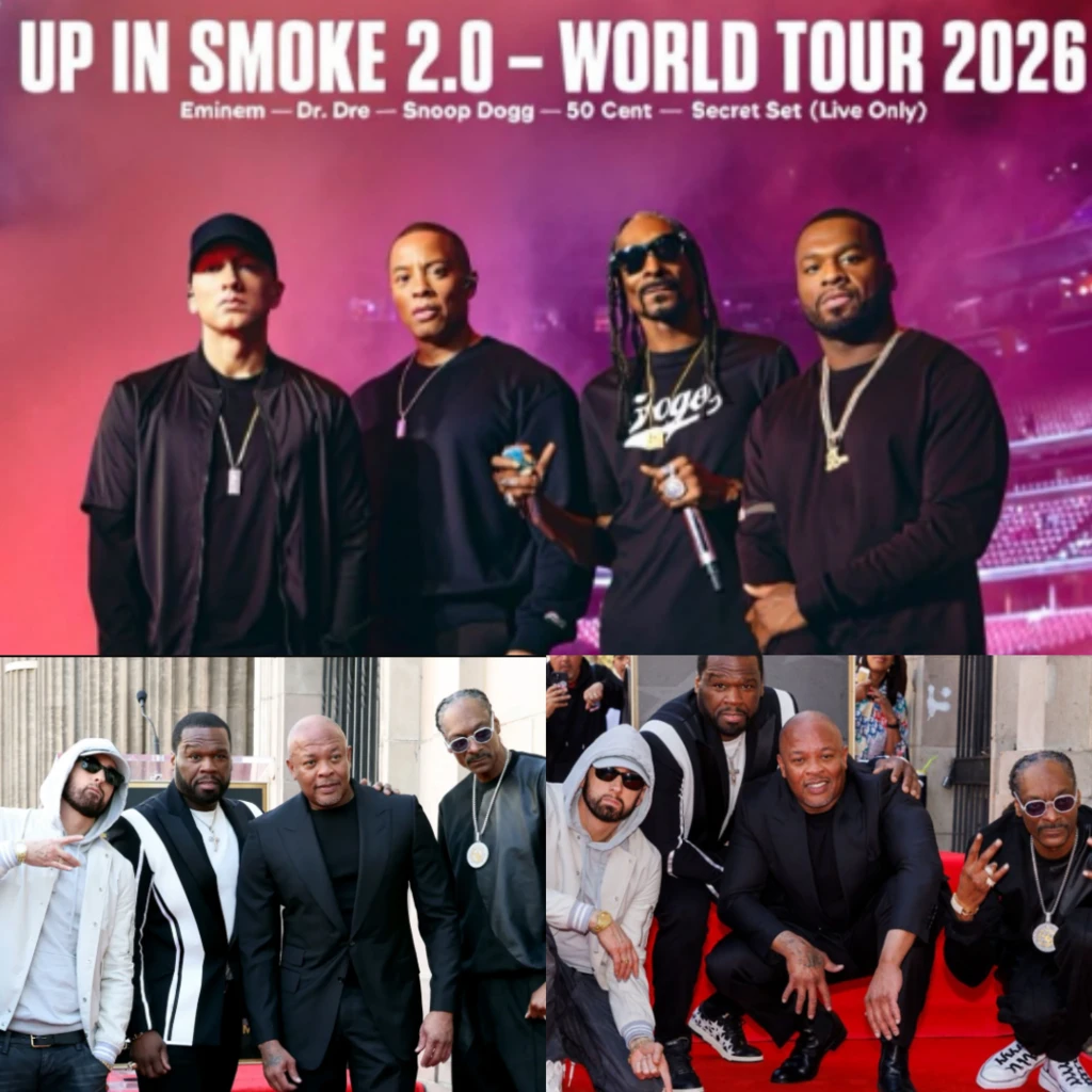 LEGENDS REUNITED! Eminem, Snoop, Dre & 50 Cent Announce “Up in Smoke 2. ...