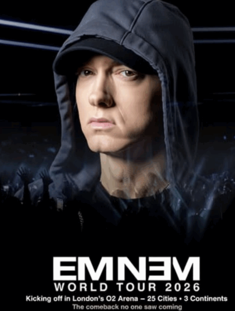 Eminem Officially Announces 2026 World Tour: Launching in London with ...