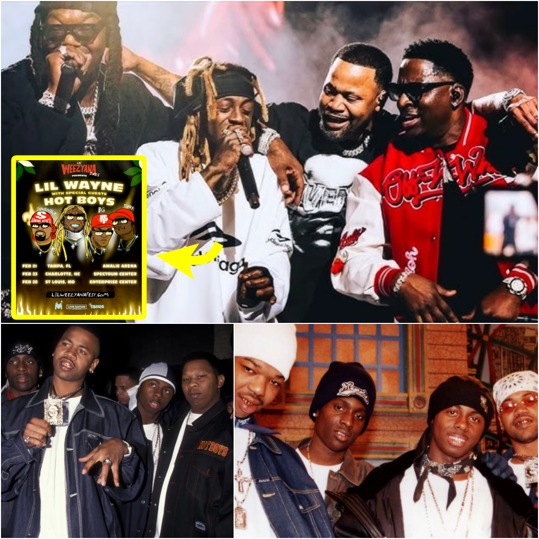 Hot Boys Reunite! Lil Wayne, B.G., Juvenile & Turk Back on Stage After ...