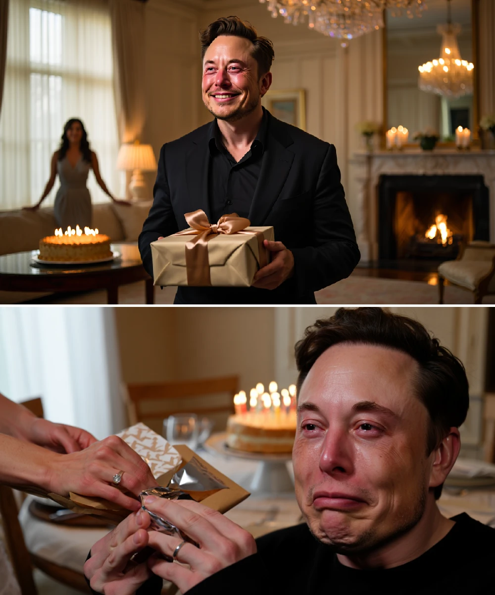 Elon Musk's first love gave him a Christmas gift - He opened it and ...