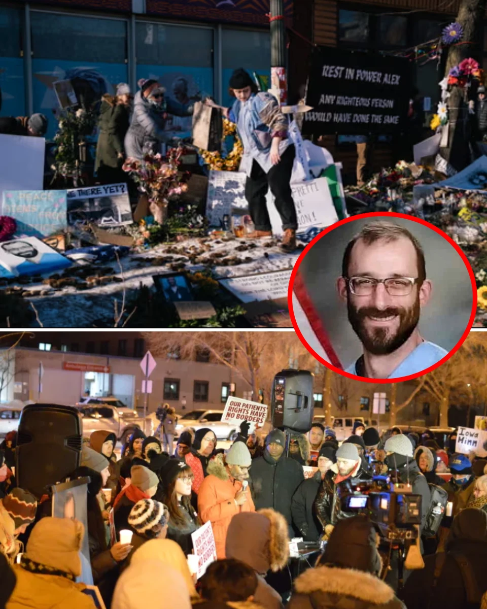 Community solidarity: Many locals take turns caring for the Alex Pretti ...
